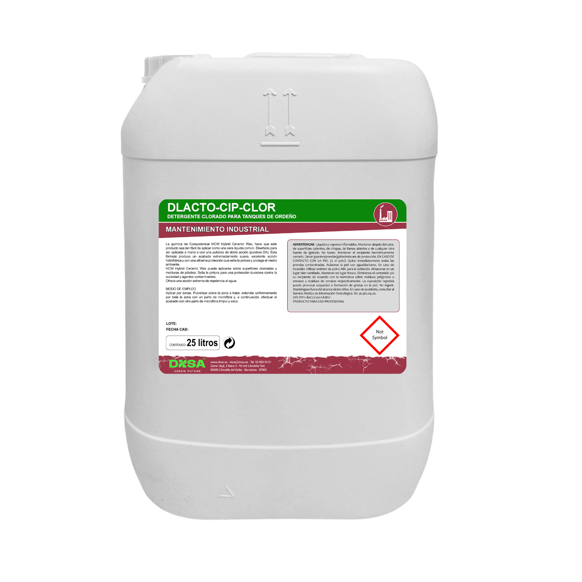 DLACTO-CIP-CLOR Detergente Clorado Para Tanques De Ordeño | DXSA