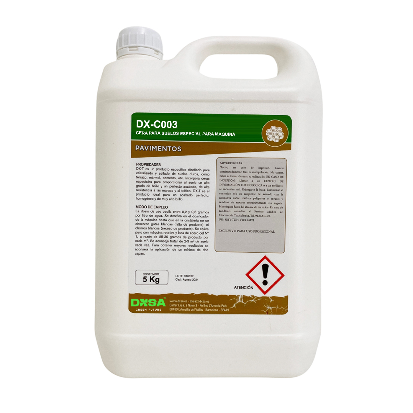DX-C003 Cera Para Suelos Especial Para Máquina | DXSA