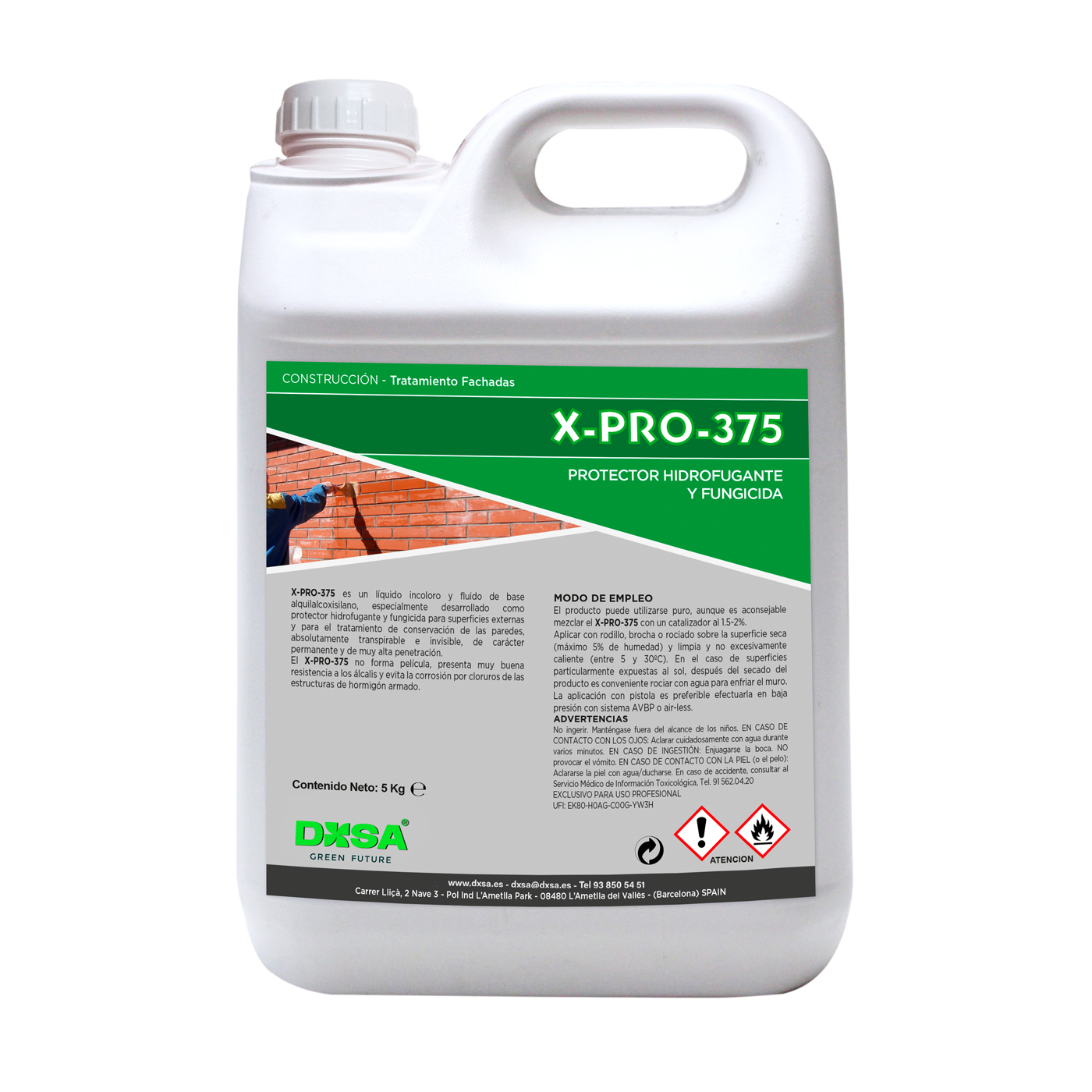 X-PRO-375 Protector Hidrofugante Y Fungicida | DXSA