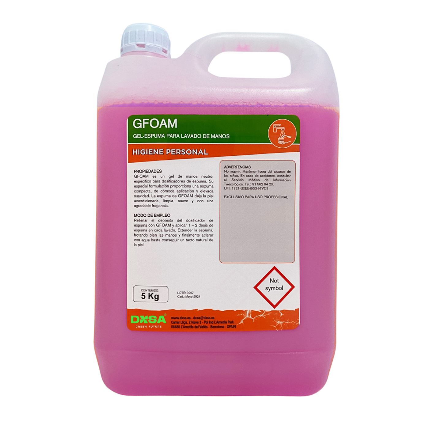 GFOAM Jabón De Manos Espumógeno Con Aroma | DXSA