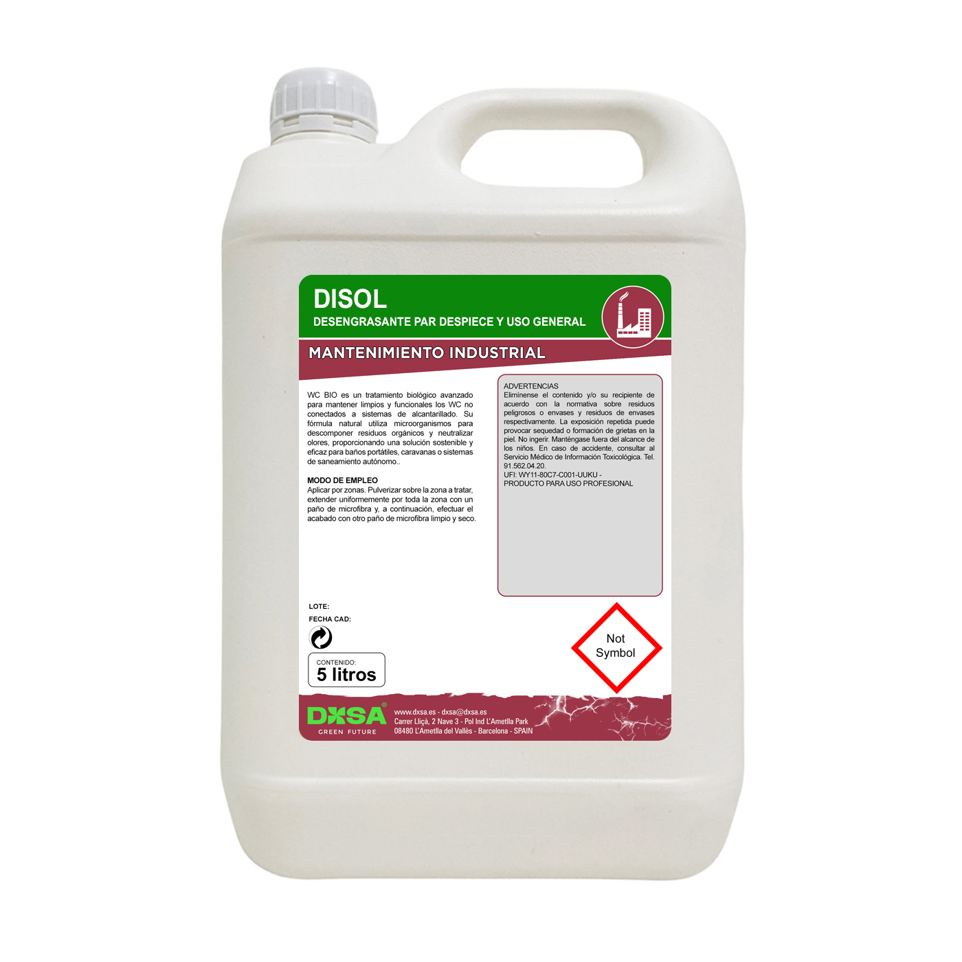 DISOL Desengrasante Para Despiece Y Uso General | DXSA