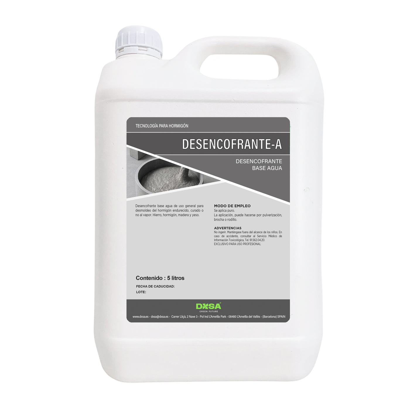 DESENCOFRANTE-A - Desencofrante Base Agua Para Hormigón | DXSA