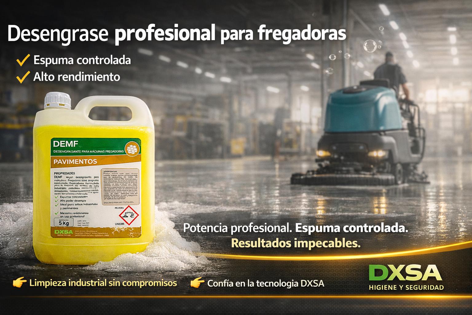 DEMF: Desengrasante Profesional Para Máquinas Fregadoras De Espuma ...